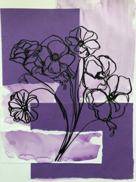 Art Activity: Continuous Line Flower Drawings | Nassau County Museum of Art